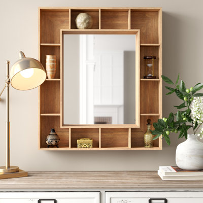 Mirrors with Shelves & Drawers, Bathroom Shelves you'll Love in 2020 | Wayfair